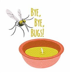 Bye Bugs Embroidery Design | EmbroideryDesigns.com