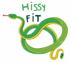 Hissy Fit Embroidery Design | EmbroideryDesigns.com