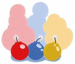 Smoke Bombs Embroidery Design | EmbroideryDesigns.com