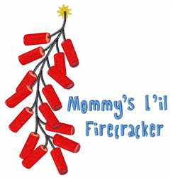 Little Firecracker Embroidery Design | EmbroideryDesigns.com
