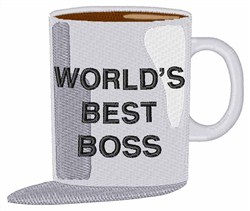 Worlds Best Boss Embroidery Design | EmbroideryDesigns.com