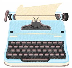 Typewriter Embroidery Design | EmbroideryDesigns.com
