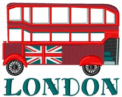 London Bus Embroidery Design | EmbroideryDesigns.com