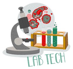 Lab Tech Embroidery Design | EmbroideryDesigns.com