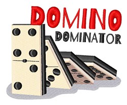 Domino Dominator Embroidery Design | EmbroideryDesigns.com
