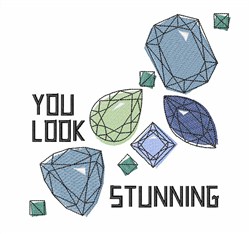 Stunning Stones Embroidery Design | EmbroideryDesigns.com