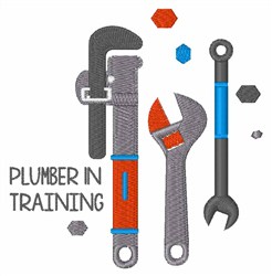 Plumber In Training Embroidery Design | EmbroideryDesigns.com