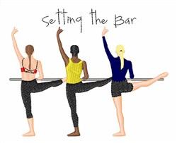Setting The Bar Embroidery Design | EmbroideryDesigns.com