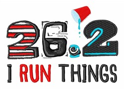 I Run Things Embroidery Design | EmbroideryDesigns.com