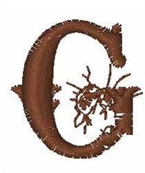 Bootstrap Cowboy G Embroidery Design | EmbroideryDesigns.com