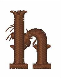 Bootstrap Cowboy h Embroidery Design | EmbroideryDesigns.com