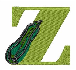 Zucchini Z Embroidery Design | EmbroideryDesigns.com
