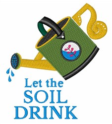 Soil Drink Embroidery Design | EmbroideryDesigns.com