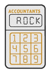 Accountants Rock Embroidery Design | EmbroideryDesigns.com