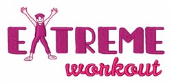 Extreme Workout Embroidery Design | EmbroideryDesigns.com