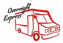 Overnight Express Embroidery Design | EmbroideryDesigns.com