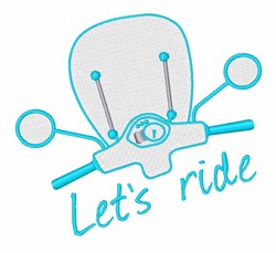 Lets Ride Embroidery Design | EmbroideryDesigns.com