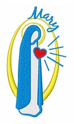 Mary Embroidery Design | EmbroideryDesigns.com