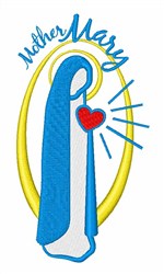 Mother Mary Embroidery Design | EmbroideryDesigns.com