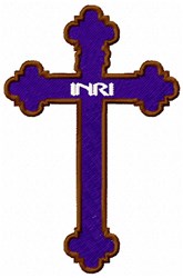 INRI - Easter Cross Embroidery Design | EmbroideryDesigns.com