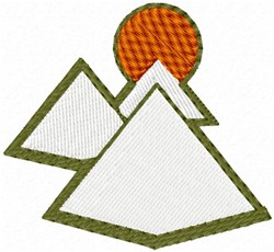 Egyptian Great Pyramids Embroidery Design | EmbroideryDesigns.com