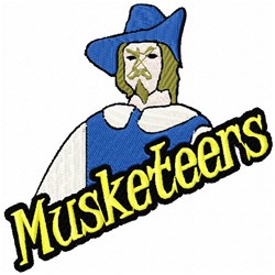 Musketeers Mascot Embroidery Design | EmbroideryDesigns.com