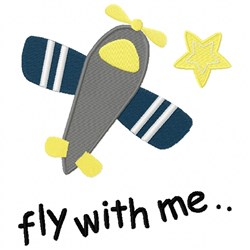 Fly With Me Embroidery Design | EmbroideryDesigns.com