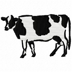 Holstein Cow Embroidery Design | EmbroideryDesigns.com
