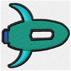 Spaceship Embroidery Design | EmbroideryDesigns.com