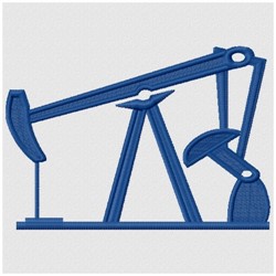 Oil Rig Embroidery Design | EmbroideryDesigns.com