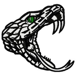 Viper Fangs Embroidery Design | EmbroideryDesigns.com