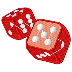 Dice Embroidery Design | EmbroideryDesigns.com