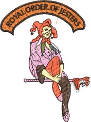 Order Of Jesters Embroidery Design | EmbroideryDesigns.com