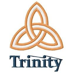 Trinity Logo Embroidery Design | EmbroideryDesigns.com