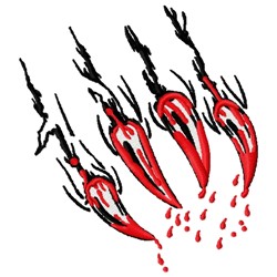 Claw Rip Embroidery Design | EmbroideryDesigns.com