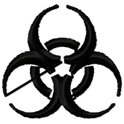 Biohazard Embroidery Design | EmbroideryDesigns.com