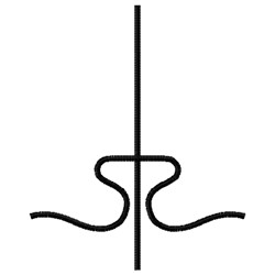Abstract Squiggle Symbol Embroidery Design | EmbroideryDesigns.com