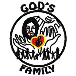 Gods Family Embroidery Design | EmbroideryDesigns.com