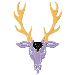 Stag Head Embroidery Design | EmbroideryDesigns.com