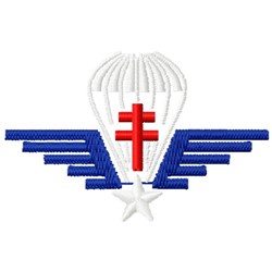 Paratrooper Insignia Embroidery Design | EmbroideryDesigns.com