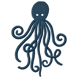Swirly Octopus Embroidery Design | EmbroideryDesigns.com