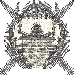 Covert Military Logo Embroidery Design | EmbroideryDesigns.com