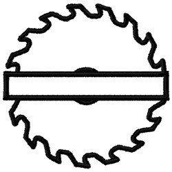 Circular Saw Blade Embroidery Design | EmbroideryDesigns.com