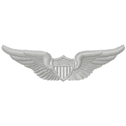 Army Pilot Wings Embroidery Design | EmbroideryDesigns.com
