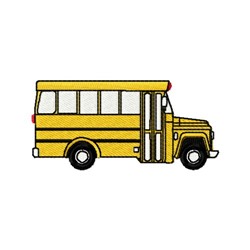 School Bus Embroidery Design | EmbroideryDesigns.com