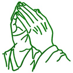 Praying Hands Embroidery Design | EmbroideryDesigns.com
