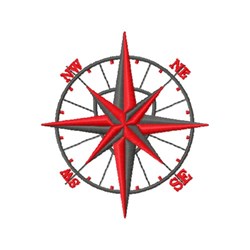 Compass Embroidery Design | EmbroideryDesigns.com
