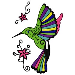 Hummingbird Embroidery Design | EmbroideryDesigns.com