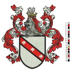 Oldfield Heraldry Embroidery Design | EmbroideryDesigns.com