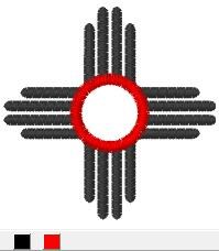 New Mexico Symbol Embroidery Design | EmbroideryDesigns.com